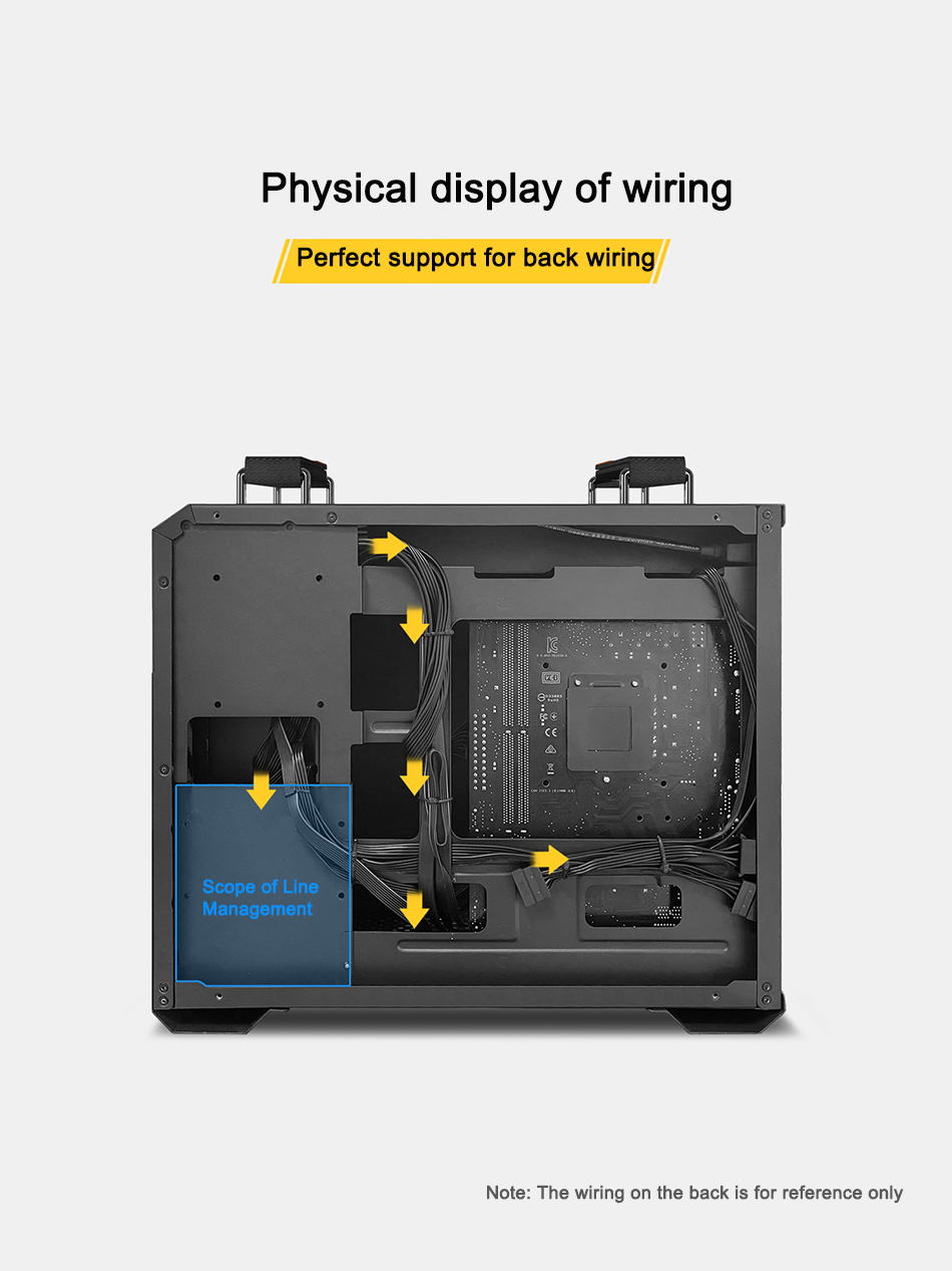 Power Train X300 MATX Desktop Computer Case Handheld Portable Side ...