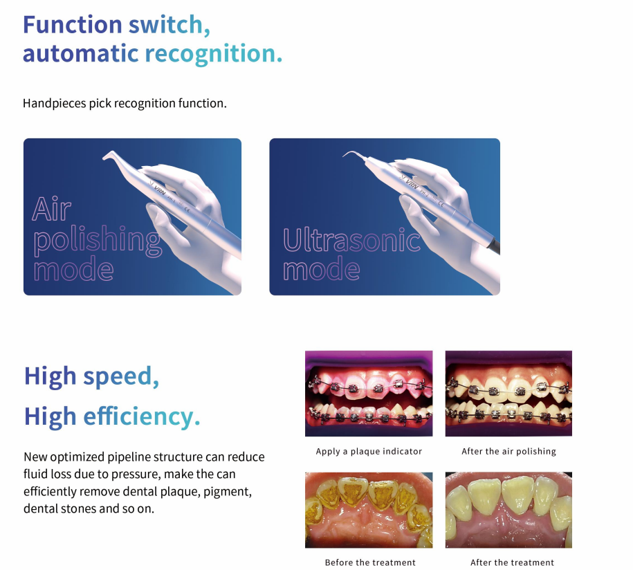 Original VRN DQ 40 Ultrasonic Scaler Periodontal Therapy System Air ...