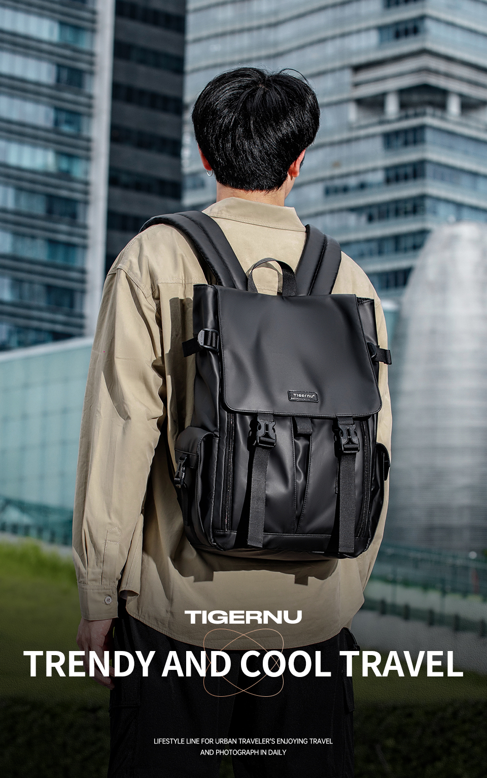 Tigernu 9812 Men‘ s Backpack 15.6inch Laptop Backpack School Backpacks ...