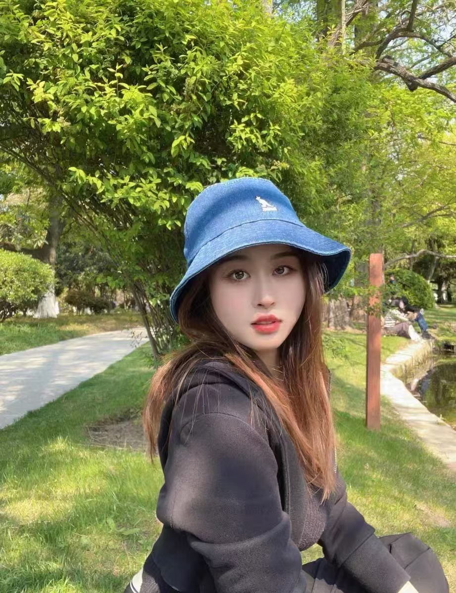 Kangol kangaroo cowboy hat Korean ins fashion fisherman hat summer big ...