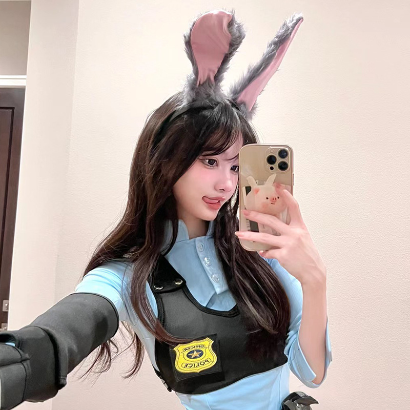 Sexy bunny girl plush fox ear headband Christmas hair accessory Cosplay ...