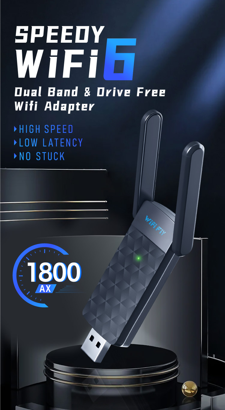 WIFI FIY 1800Mbps WiFi Bluetooth 5.3 Wireless Network Card USB3.0 WiFi ...