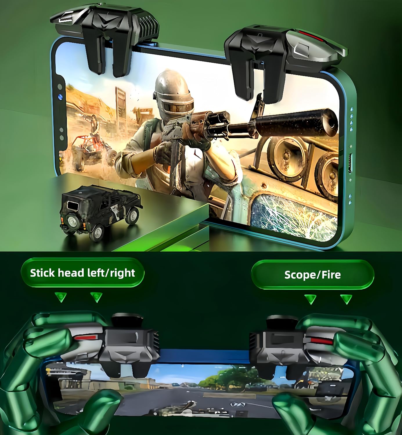 Fire Shooting Game Controller Mobile Gaming Trigger for PUBG Rules Of ...