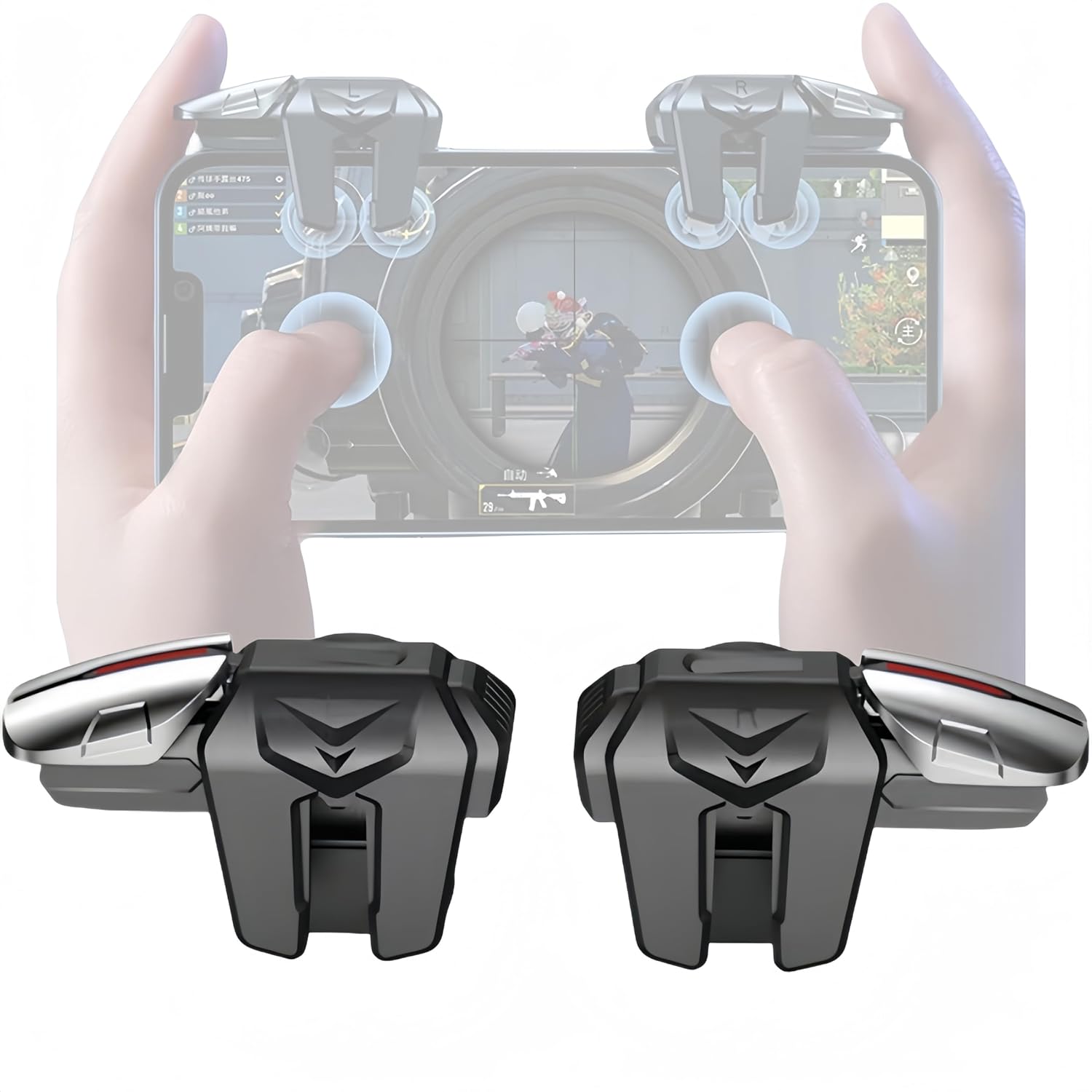 Fire Shooting Game Controller Mobile Gaming Trigger for PUBG Rules Of Survival Gaming Grip ...