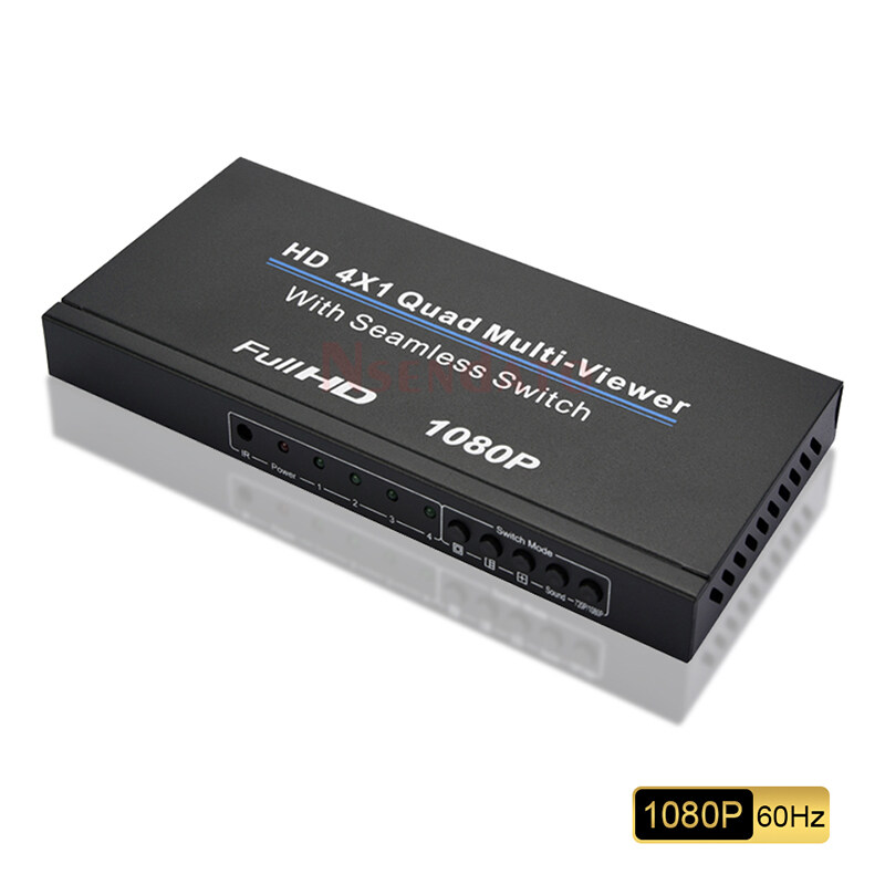 1080P HDMI Multiviewer Quad Screen Multi-viewer 4x1 with HDMI seamless ...