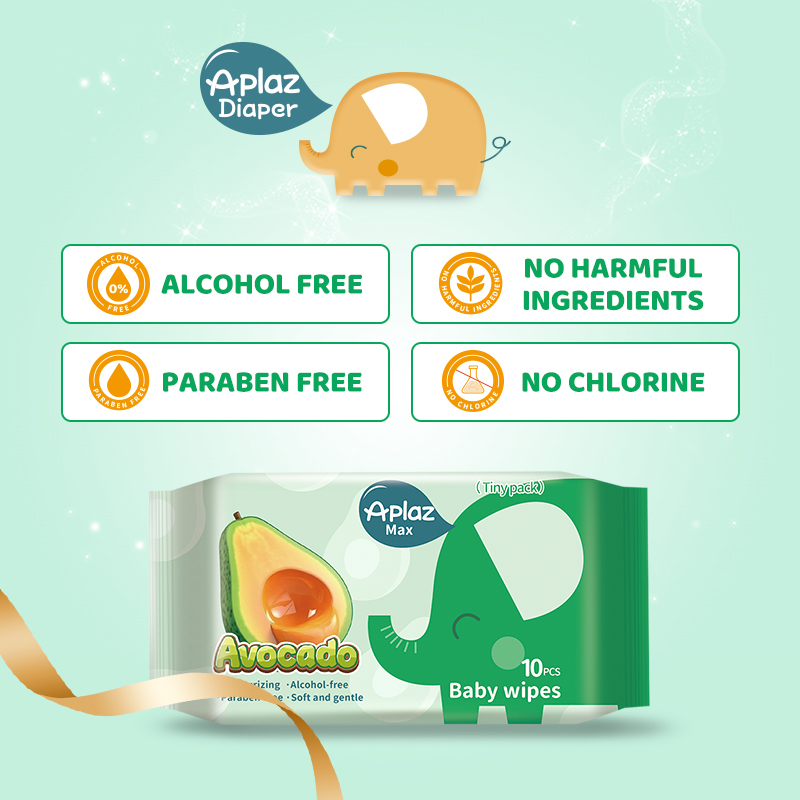 Aplaz Korean imported Baby Wipes 10 Sheets / 80 Sheets for Baby and ...