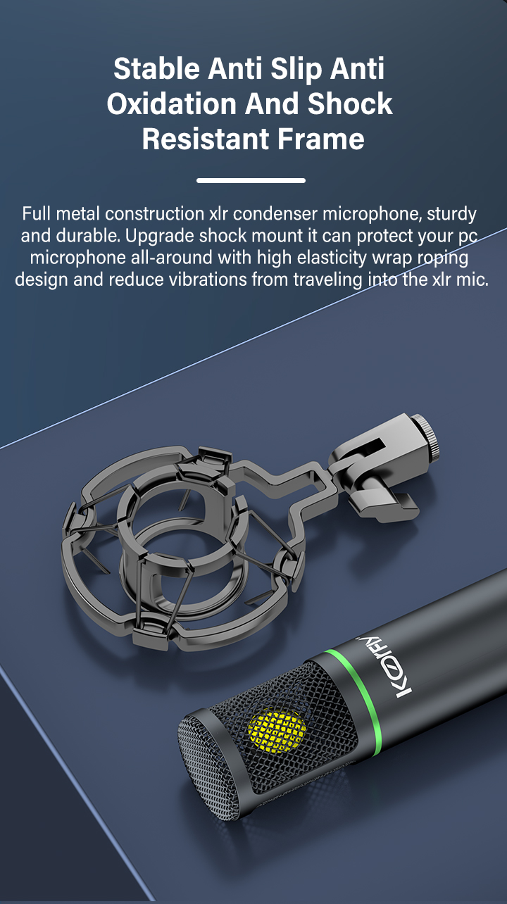 KOORFLY F22 PRO New Version Real 48V Condenser Microphone Studio ...