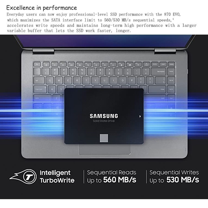 Samsung SSD 870 EVO 500GB/1TB internal SSD drive SATA3 2.5 Notebook ...