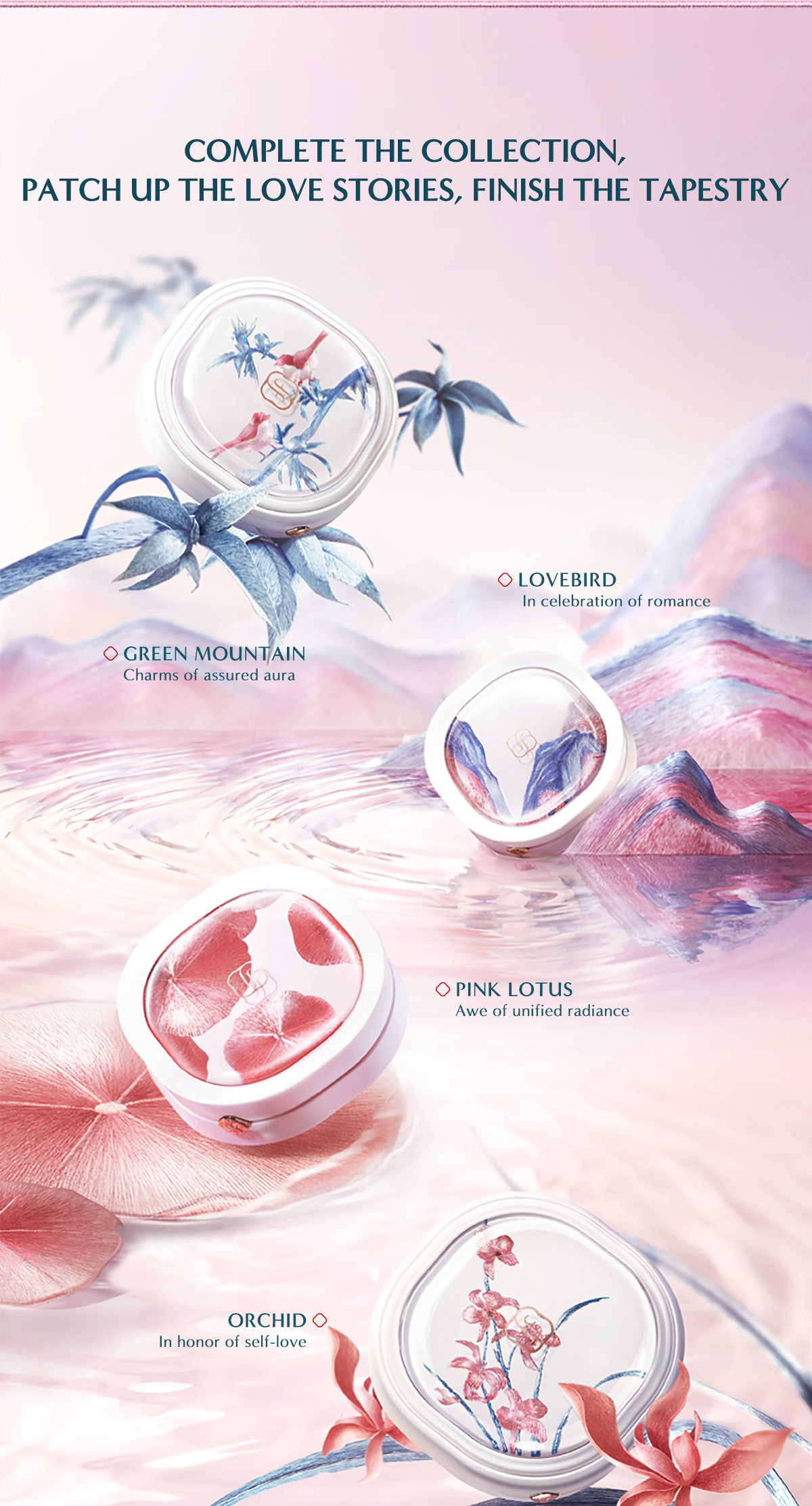 花西子Florasis THREADS & GLAZE SET/Embroidery Limited Gift Box Makeup Set ...