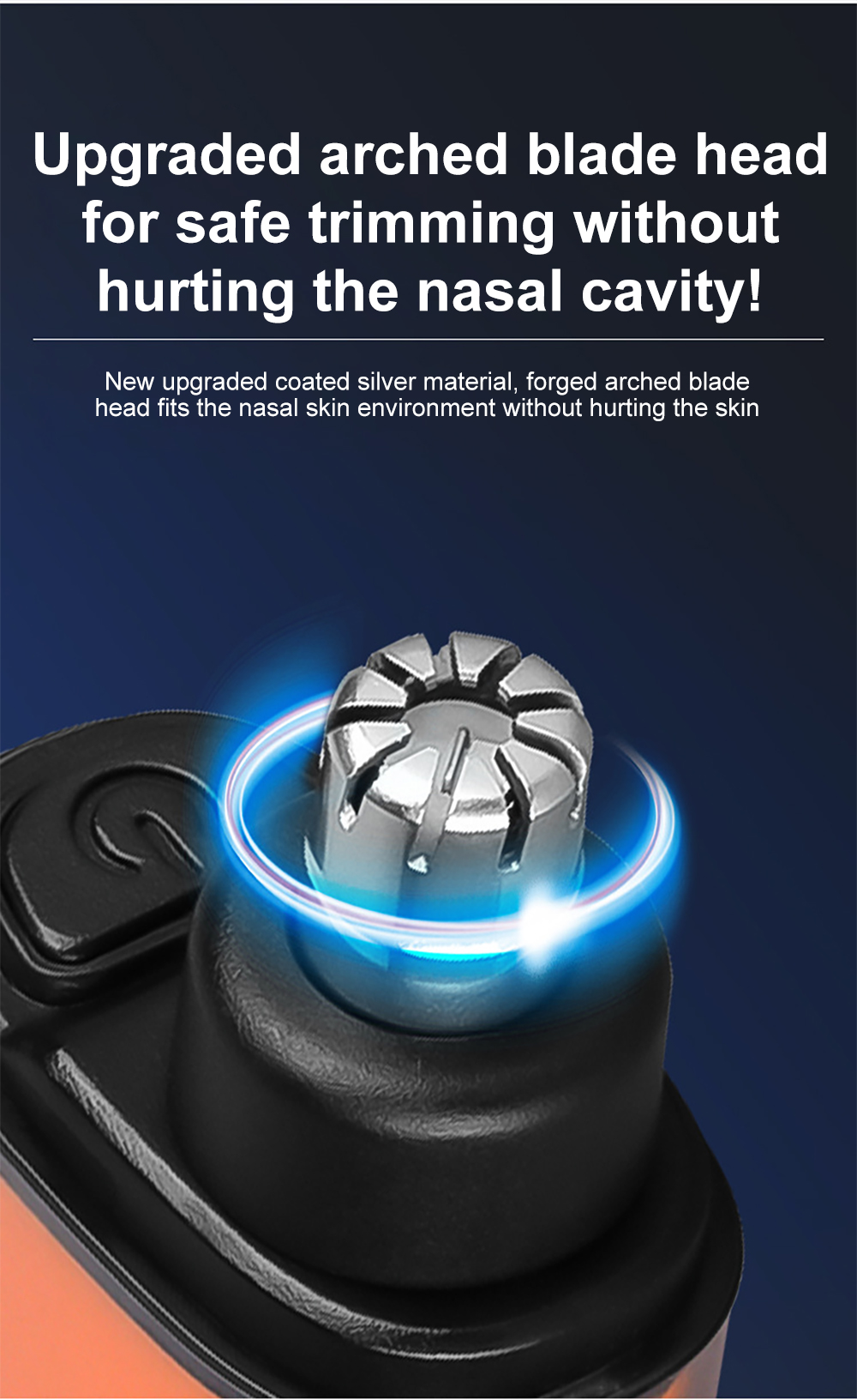 INSMART Nose Hair Trimmer Elechargeable Nose Hair Trimmer for Man Nose ...