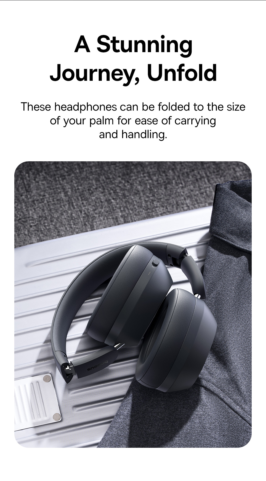 Baseus Bass 35 Max Wireless Headphone Bluetooth V5.3 Connectivity ...