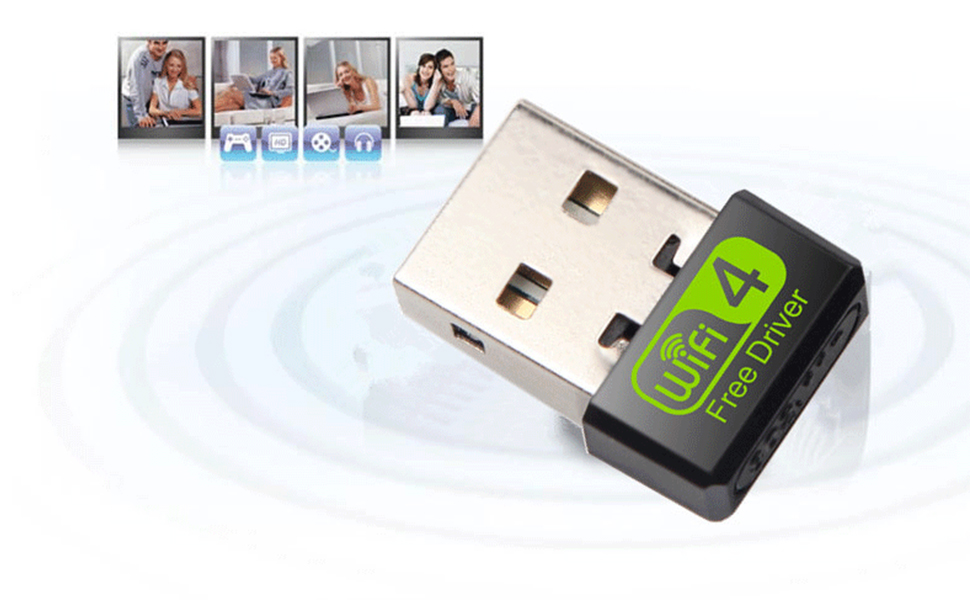 150Mbps Free Driver Wireless USB Wifi Adapter, Single Band 2.4GHz ...