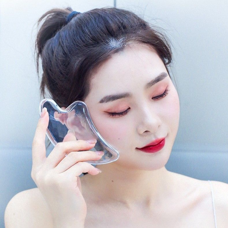 Face Spa Massager Scraper / Neck Roller Clear Massager Scraper Board ...