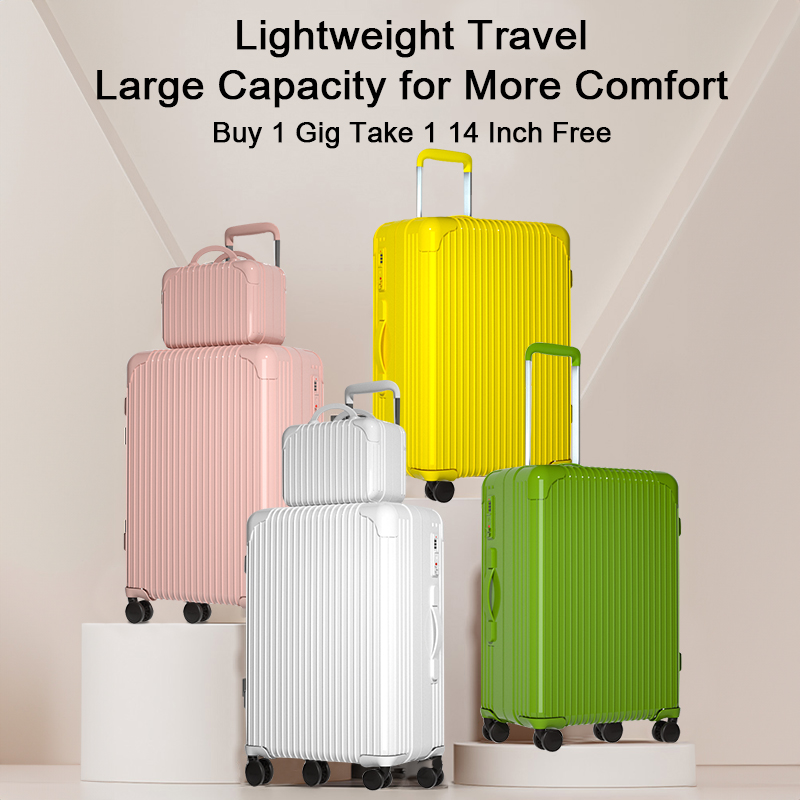 [Buy 1 Take 1 Small] 20/24/28Inch Bright Colors Luggage 360° Universal ...