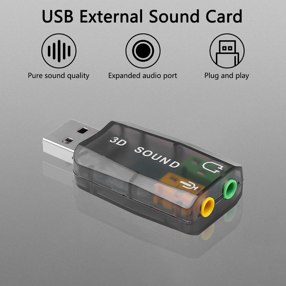 5.1 Sound channel USB independent sound card External computer to replace PCI notebook usb sound ...