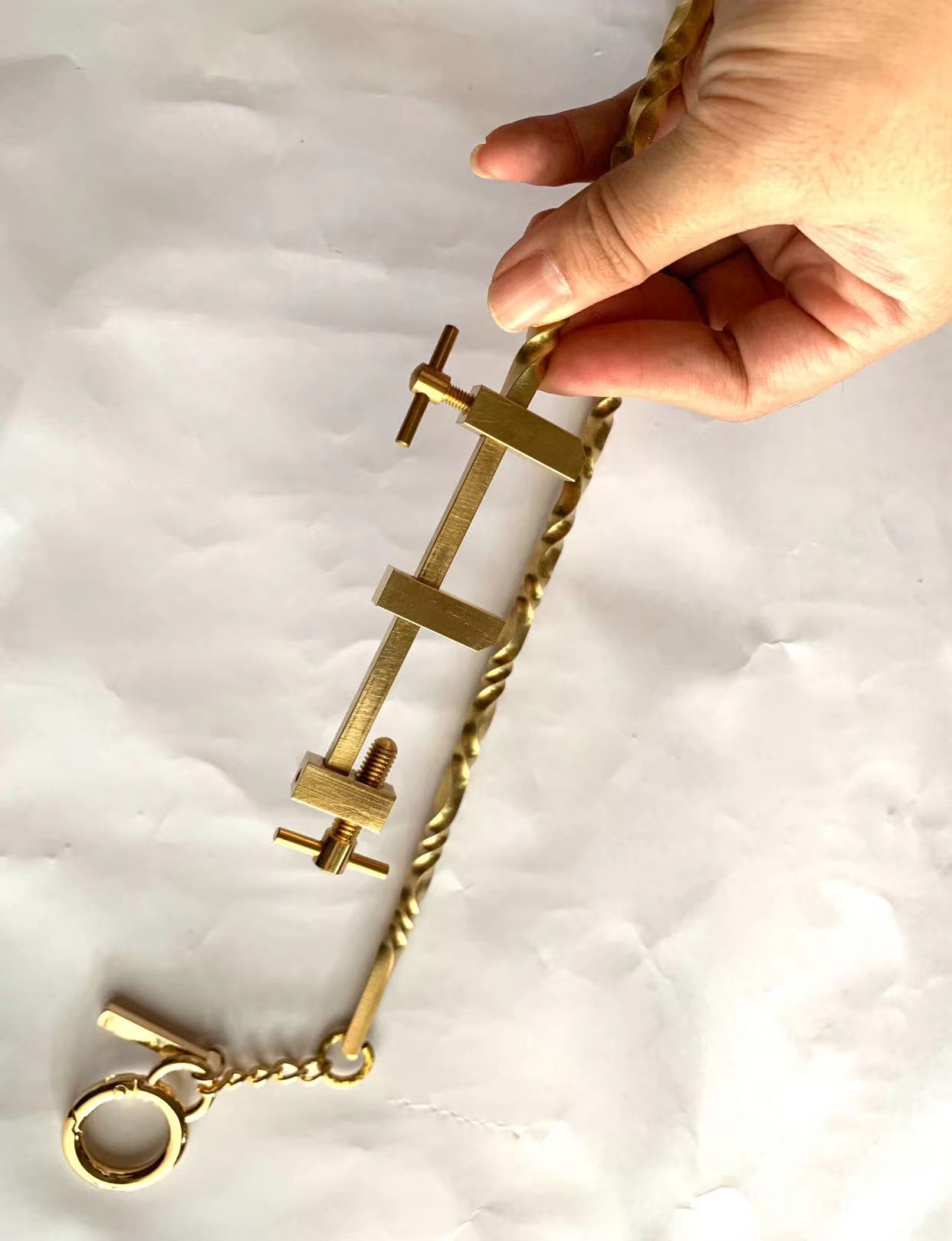 Outdoor Camping Table Light Pole, Brass Handmade Twisted Light Pole ...