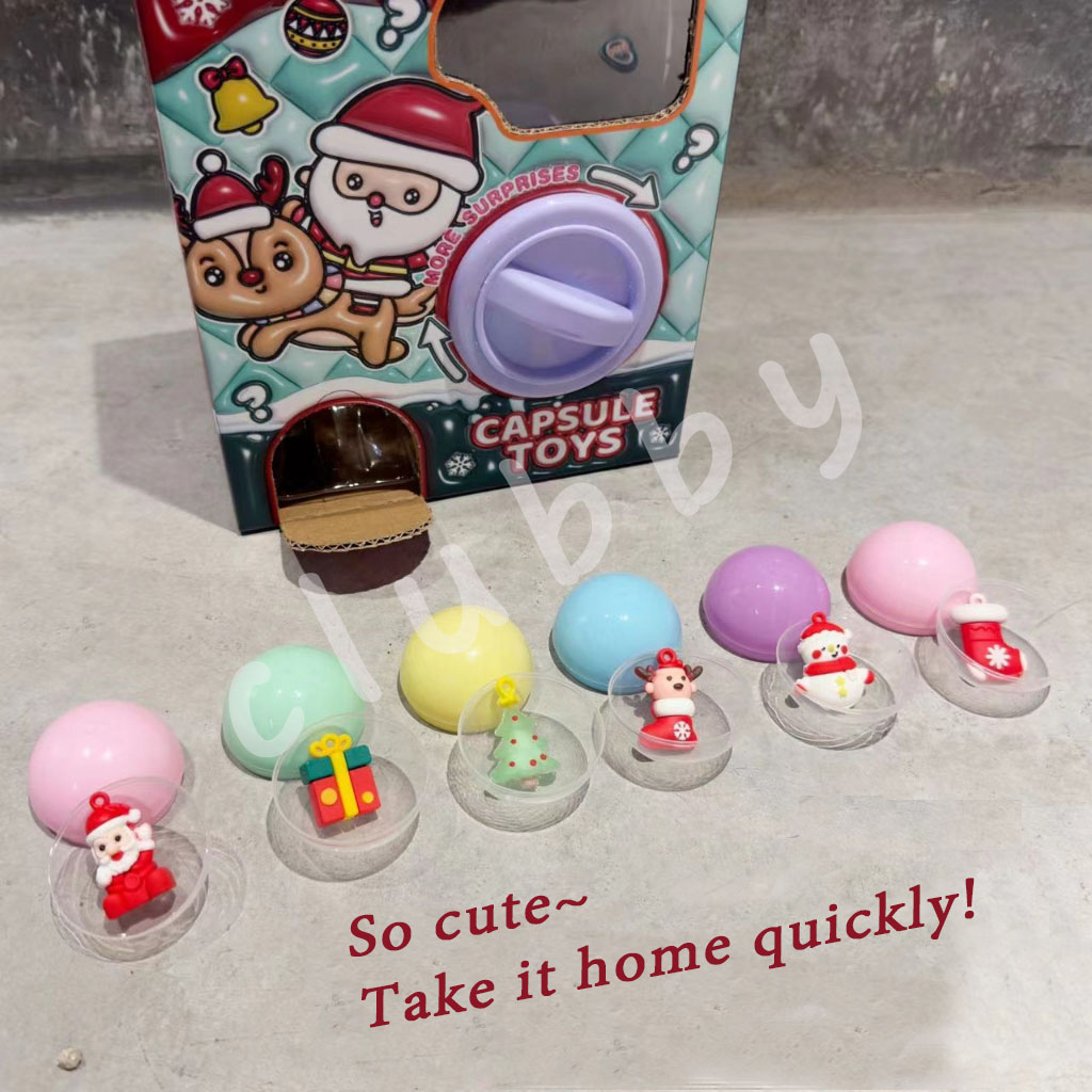 Christmas Gachapon Machine mystery egg Santa Claus Egg Claw Machine ...