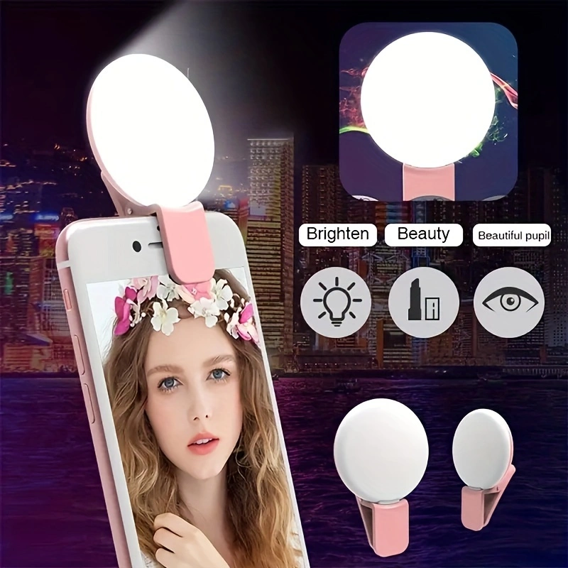 Selfie Light for Phone, Mini Adjustable Brightness Light with 3 ...