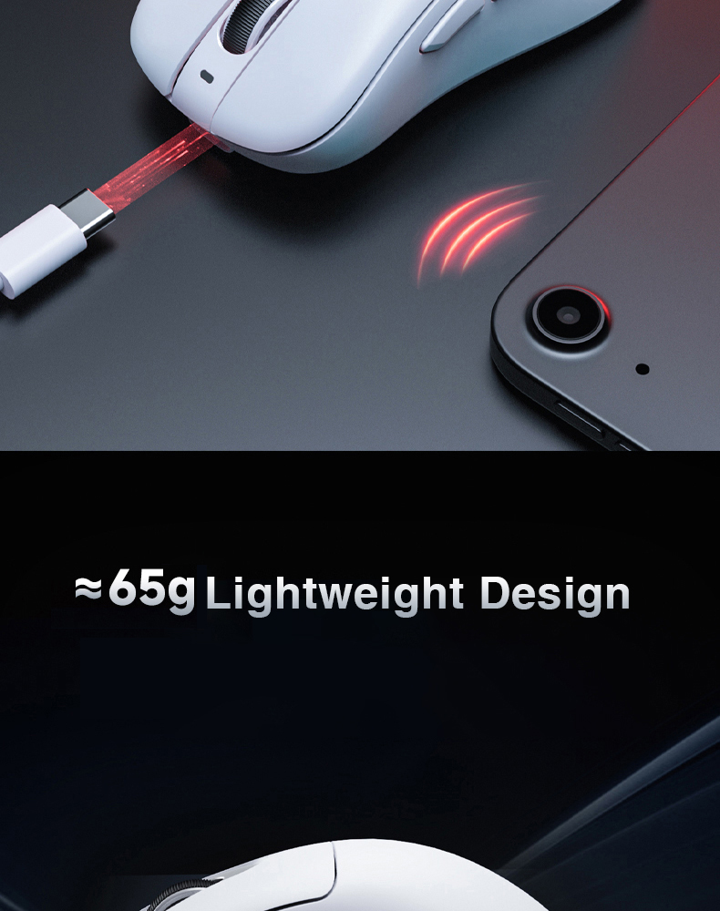 LINGBAO M5 Tri-mode Wireless Gaming Mouse 2.4G/Bluetooth/wired ...