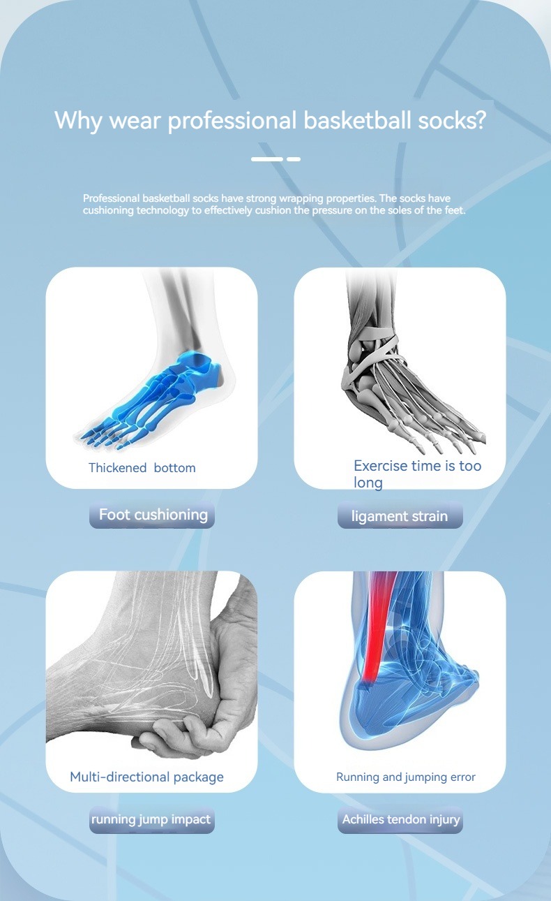 RIGORER Basketball Socks For Men Non-slip Mid Cut Breathable Men's ...