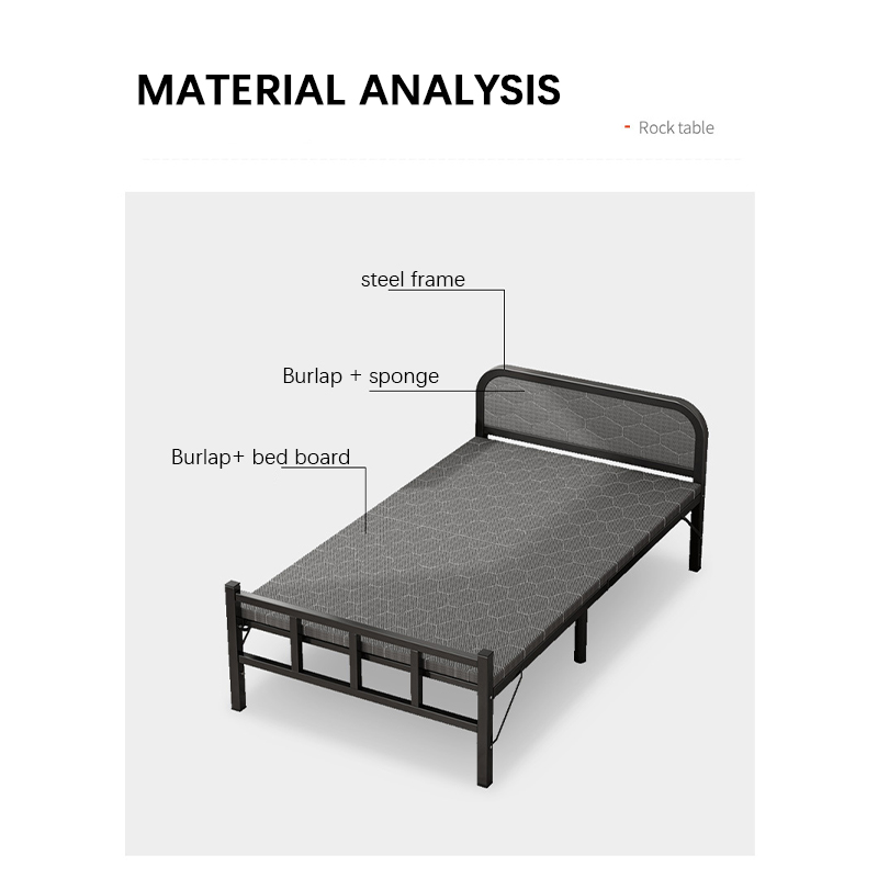 Folding Bed Single bed foldable 90cm bed frame ourdoor portable Double ...