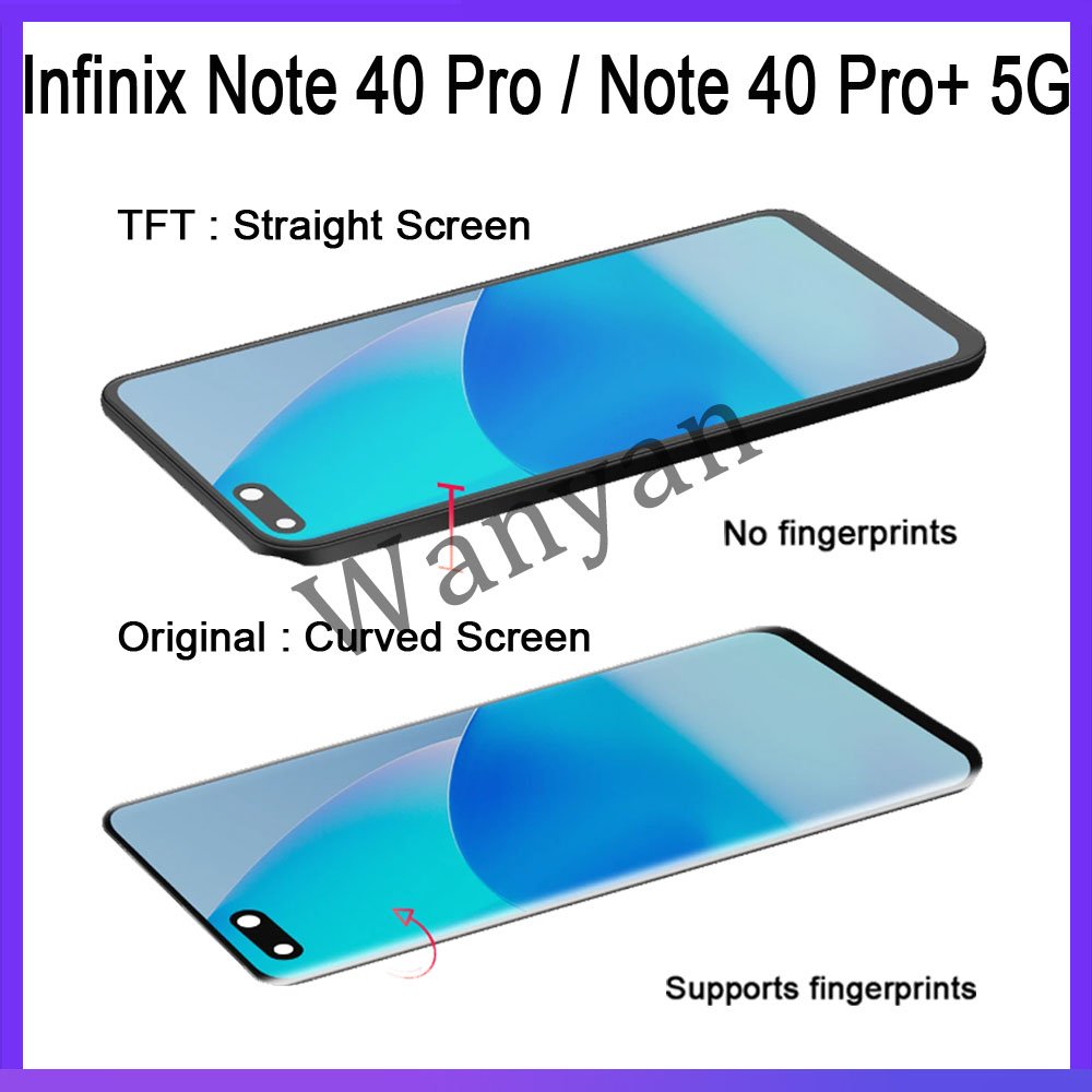OEM For AMOLED/TFT Infinix Note 40 4G 5G Note 40 Pro 4G 5G Note 40 Pro+ ...
