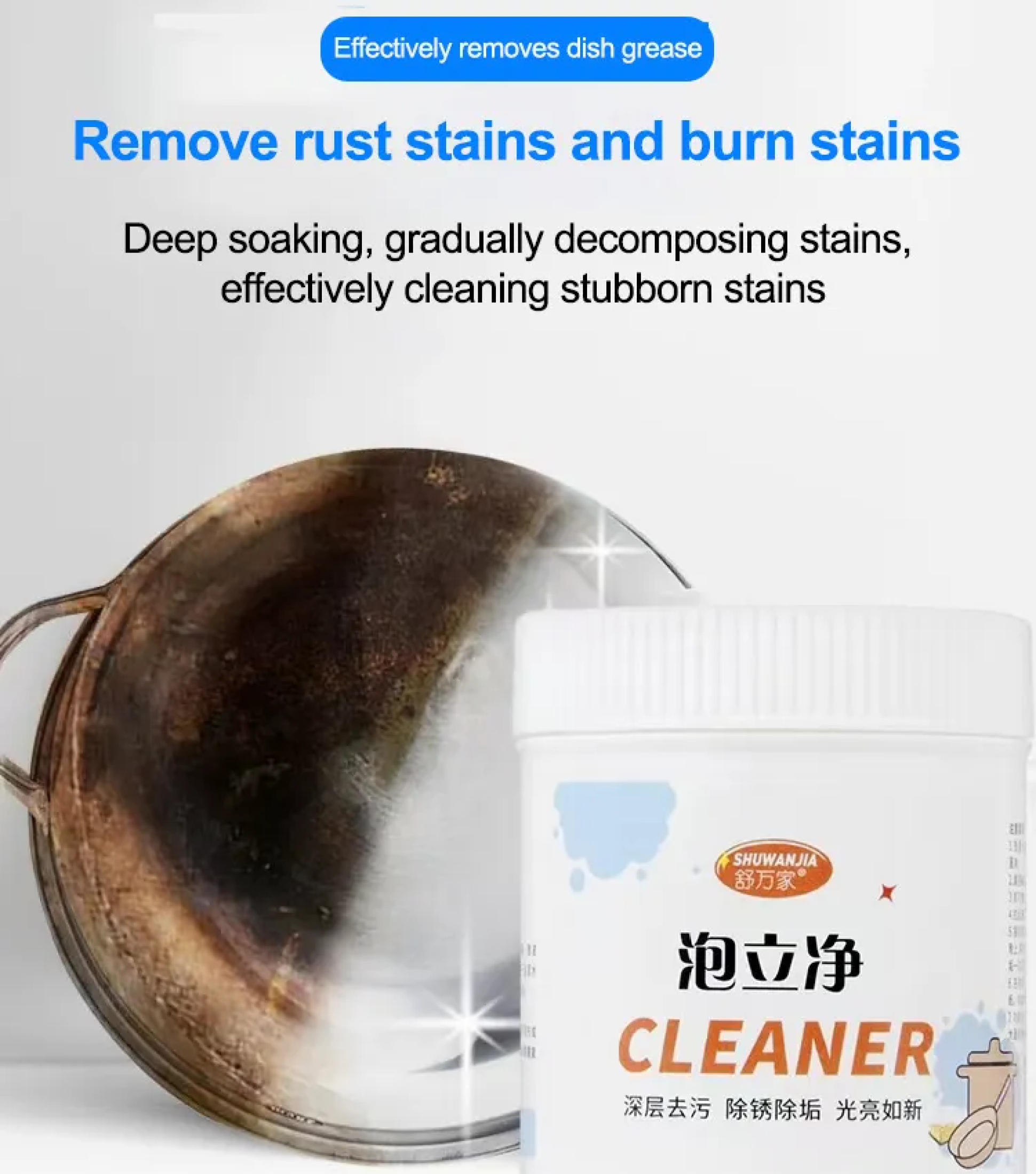250g Imported From Japan Cleaner Washing Powder Multi purpose kitchen ...