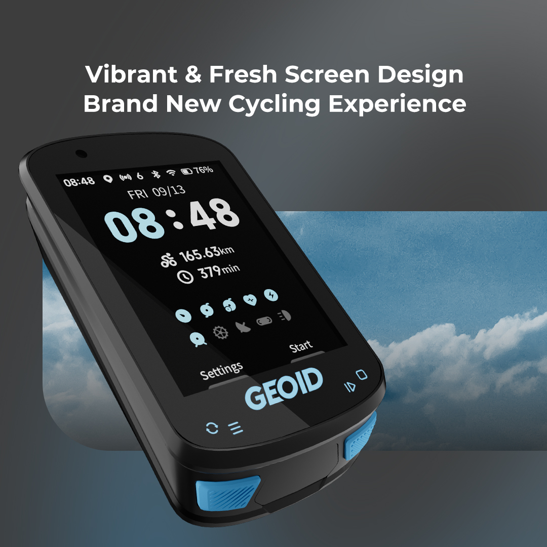 Geoid CC600 Colorful GPS Bike Computer Smart Navigation Waterproof Wireless Computer Speedometer ...