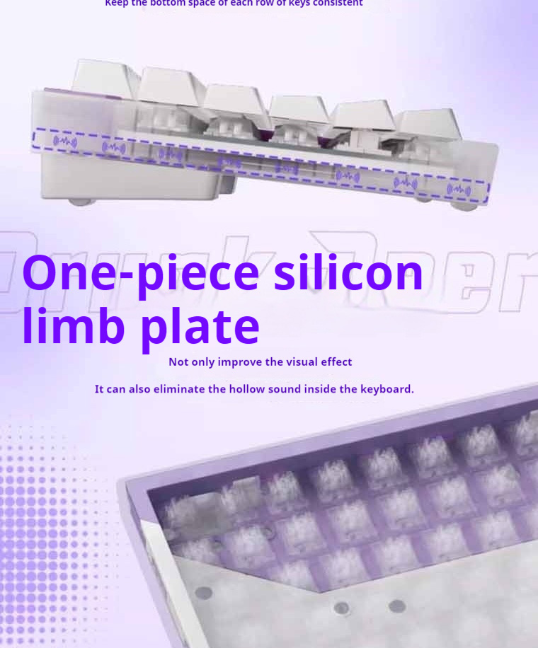 DrunkDeer G75 wired adjustable key travel magnetic switch gaming keyboard, intelligent 8K sensor ...