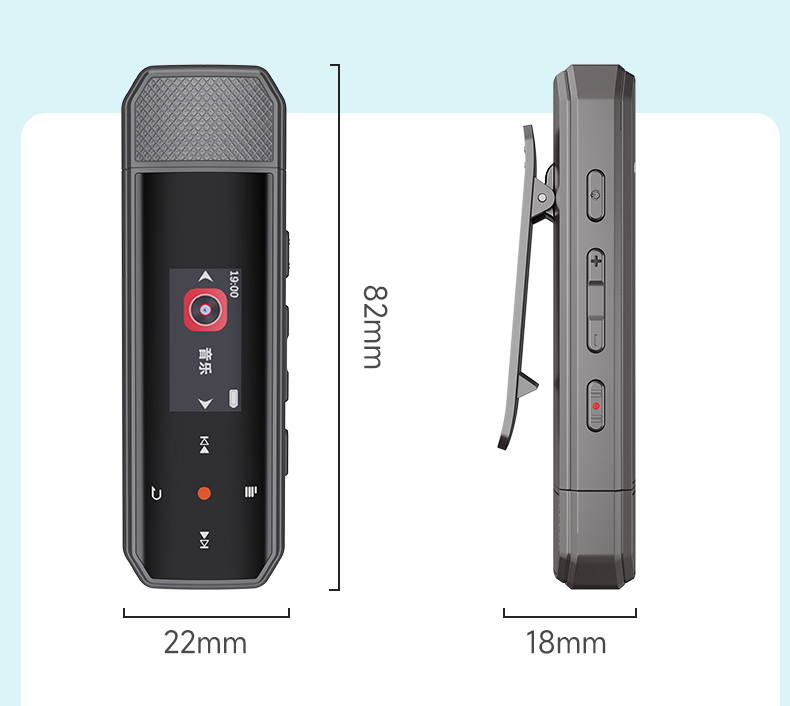 RUIZU X80 Music Player 64G U Disk HiFi Lossless Bluetooth MP3 With Clip ...