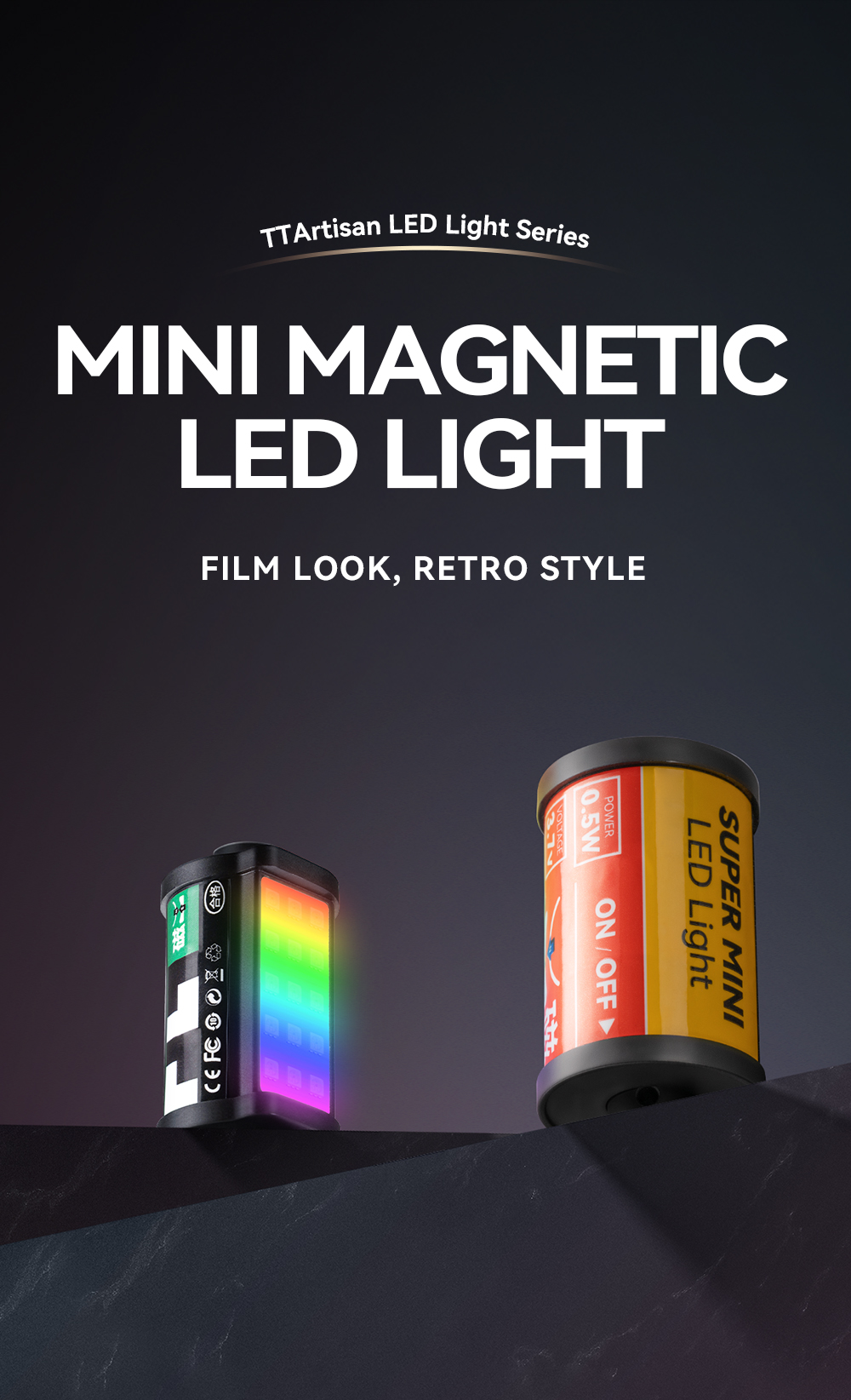 TTArtisan RGB Mini Magnetic LED Fill Light 400-750nM Visible Light ...