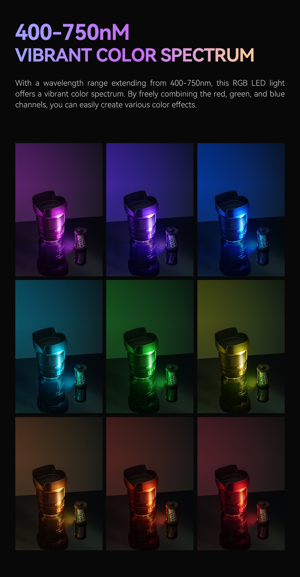 TTArtisan RGB Mini Magnetic LED Fill Light 400-750nM Visible Light ...