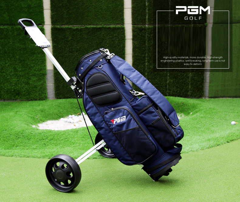 Pgm Golf Wrapping Cart Two-Wheeled Cart Trolley Stadium Trolley Golf ...