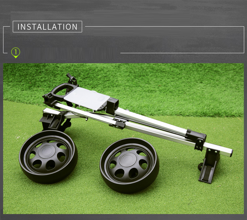 Pgm Golf Wrapping Cart Two-Wheeled Cart Trolley Stadium Trolley Golf ...