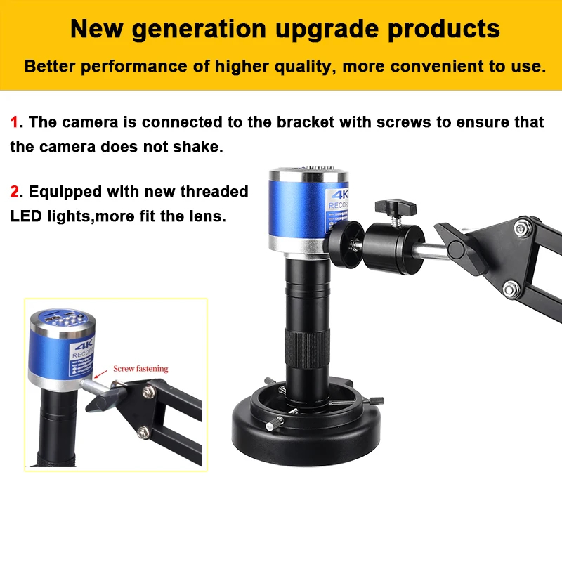 YIZHAN 1-150X Zoom Lens Digital Microscope for Electronics Set 4K HD ...