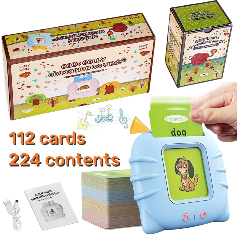 Educational Toys for Kids Flash Card Reader Pronunciation Oral Learning ...