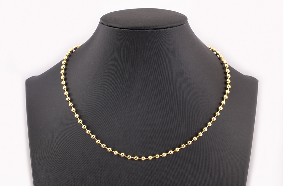 Fashion Gold Chain Bead Handmade Necklace For Women Collar Choker Jewelry Accessories Gift ...