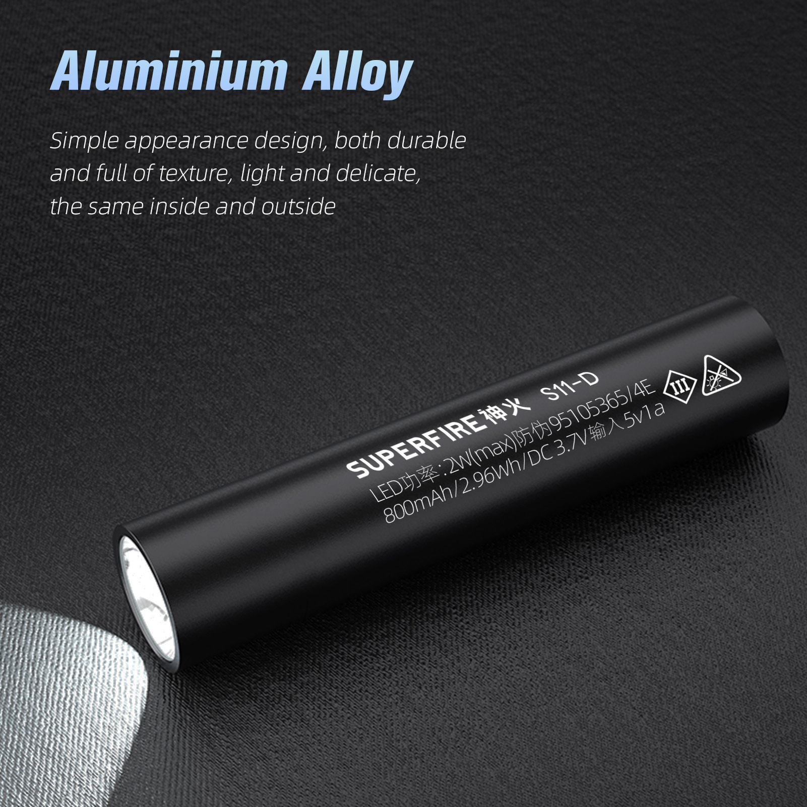 SUPERFIRE S11-D Home Outdoor Torch Light Compact Portable Flashlight ...