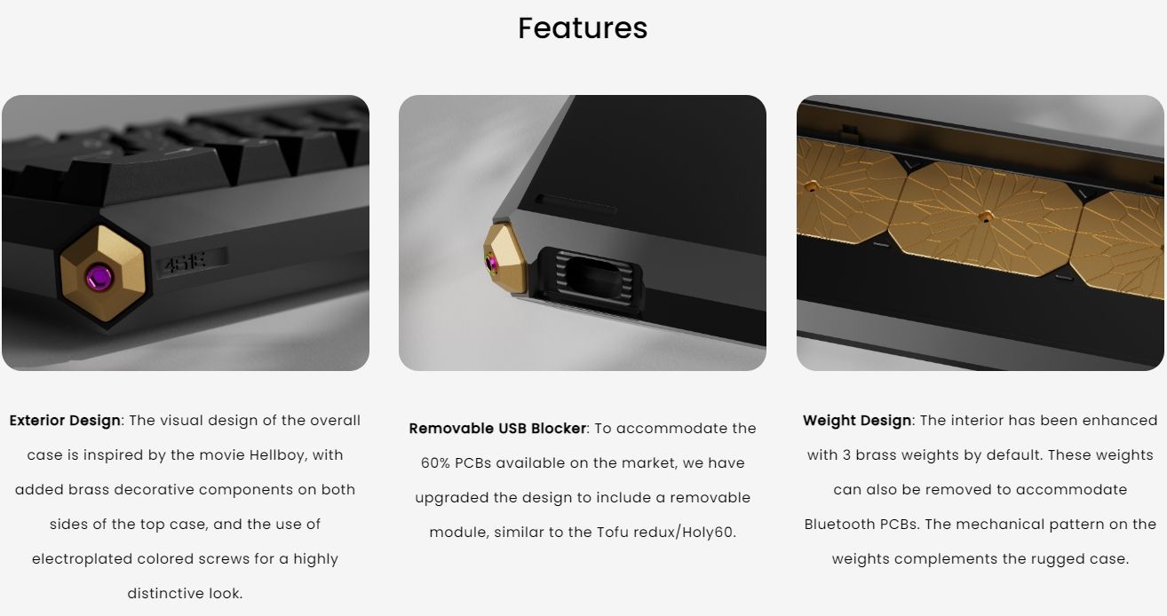 461E Case Aluminum material compatible with most 60% PCB, including ...