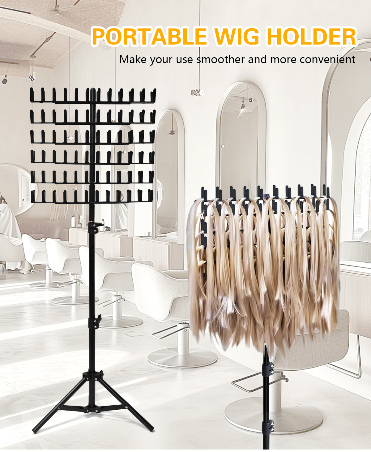 In stock# Salon hair dirty braid wig braiding stand floor-standing iron ...