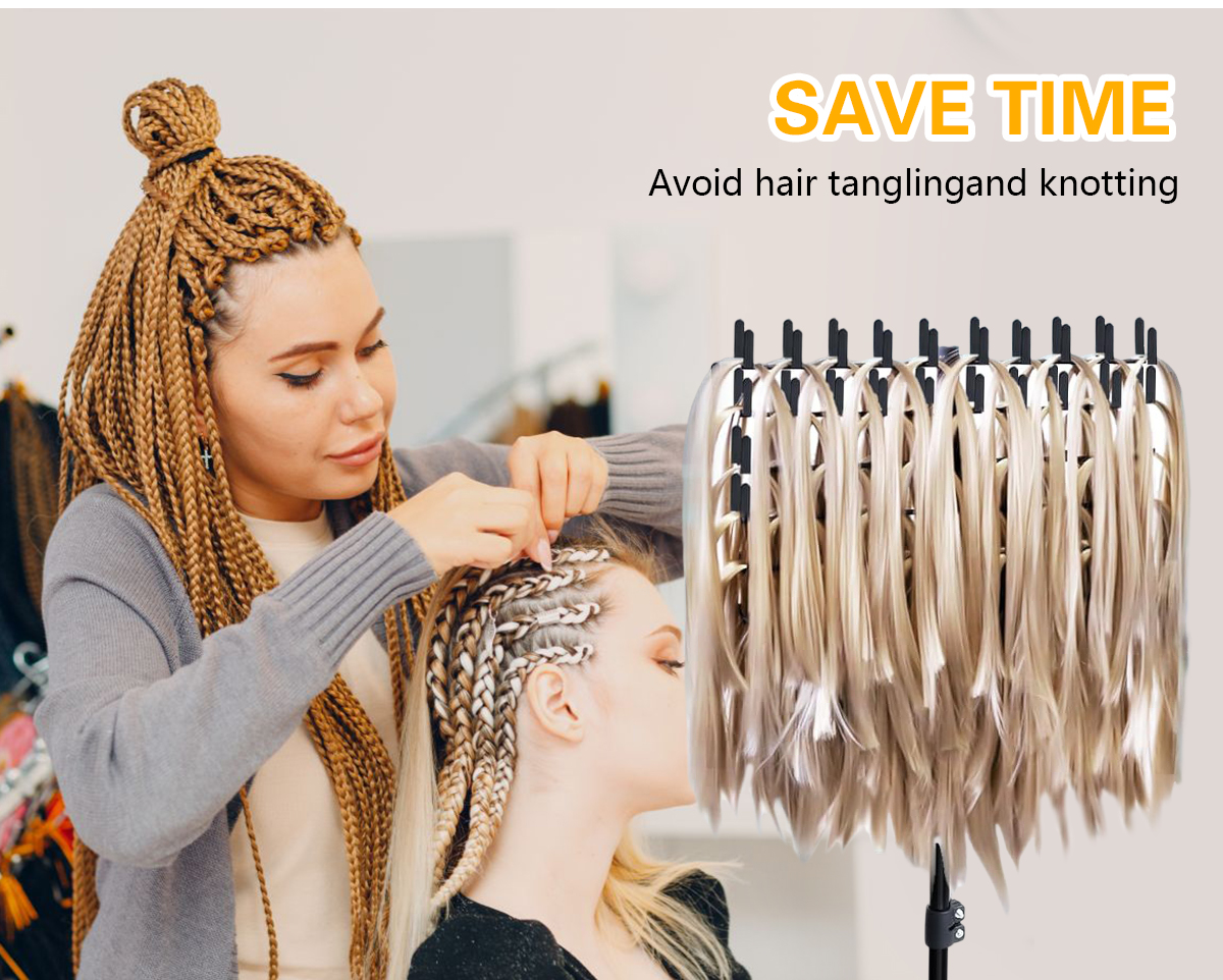 In stock# Salon hair dirty braid wig braiding stand floor-standing iron ...