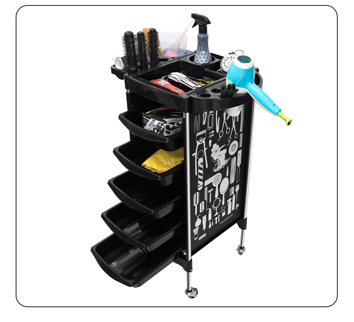 In stock# Salon hairdressing tool cart barber shop beauty makeup ...