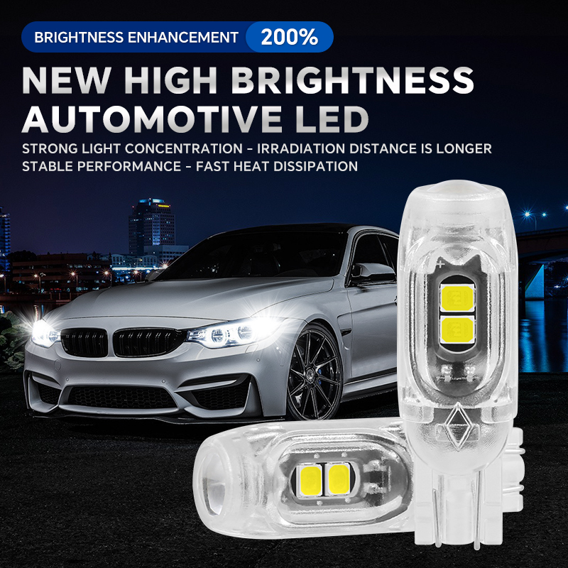 Car Motorcycle 12V T10 W5W 194 Wide Light License Plate Light Flashing ...