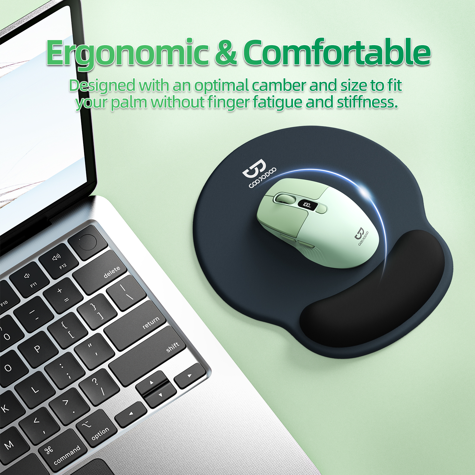 GOOJODOQ Ergonomic Mouse Wireless for laptop Bluetooth Rechargeable ...