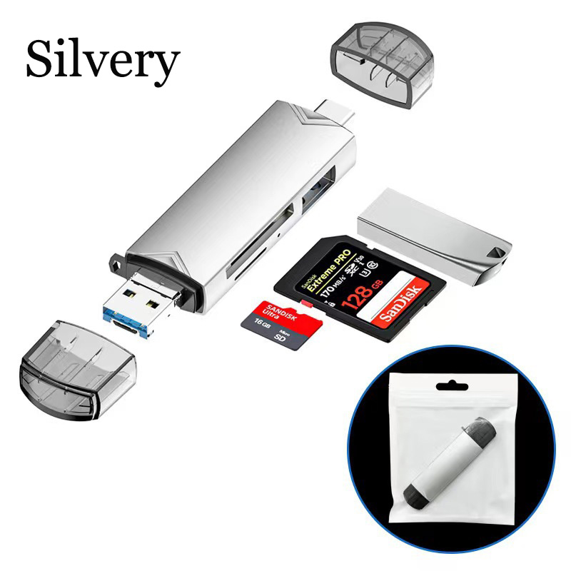 USB 3.0 High-speed Card Reader 6-in-1 OTG Multifunctional Card Reader ...