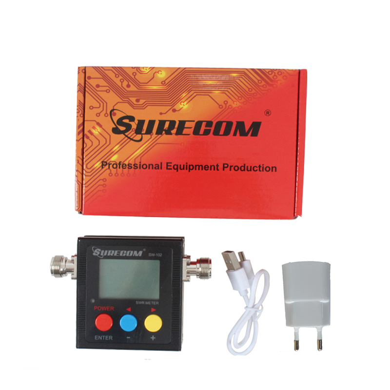 Surecom SW-102 Digital VHF/UHF 125-525Mhz Power & SWR Meter For Two Way ...