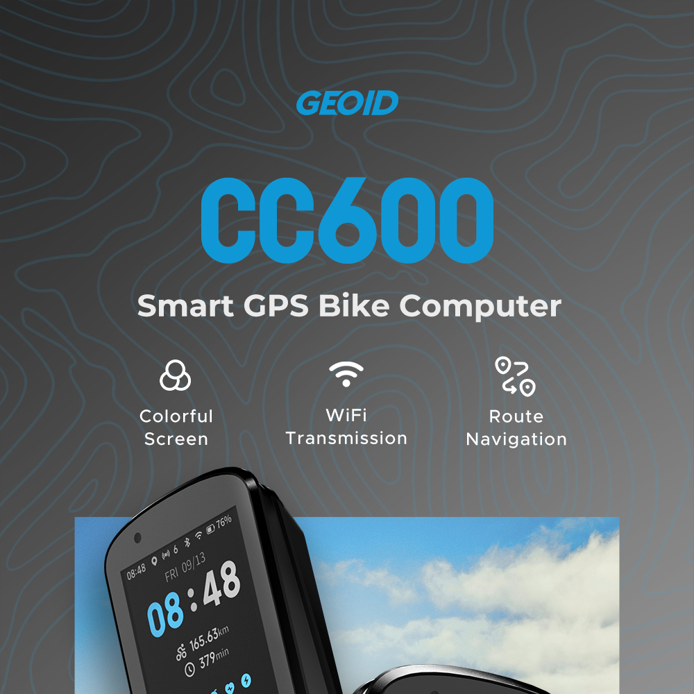 GEOID CC600 Speedometer Bike wireless water proof IPX7 Rechargeable 2.4 inch LCD display ...