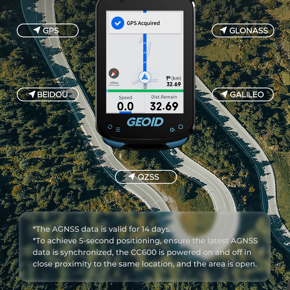 GEOID CC600 Speedometer Bike wireless water proof IPX7 Rechargeable 2.4 ...