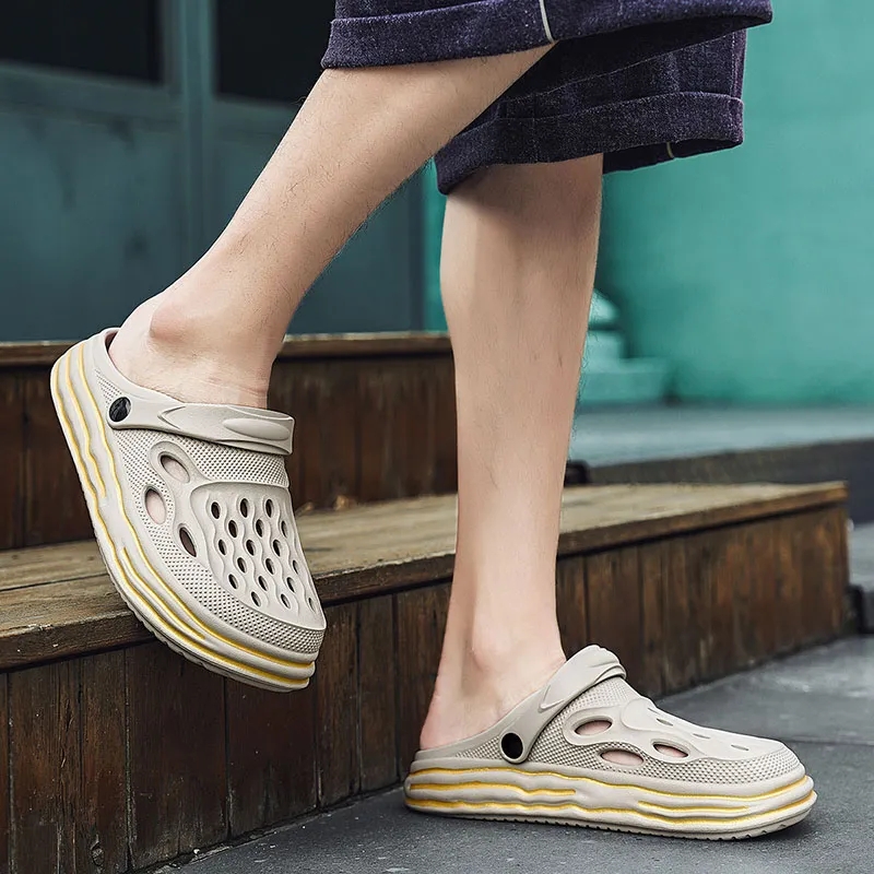 COD Clog sandal Anti-Slip Unisex Beach Shoes Clog for Men Women Sandals ...