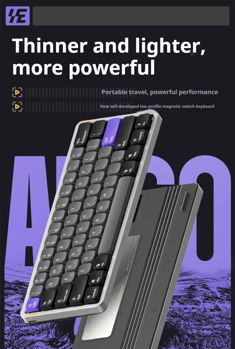 【Available in stock】NuPhy Air60 HE gaming low magnetic switch,wired ...